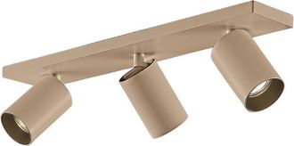 Arcchio Strahler Brinja (Modern) in Braun aus Aluminium (3 flammig, GU10) - Deckenlampe Deckenleuchte Lampe Spot Flurleuchte