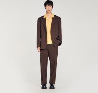 Sandro Oversize-Jacke aus Wolle