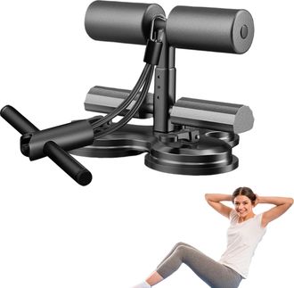 Generico Sitz-Maschine: Sitzhilfe mit Saugbasis, multifunktionales Bauchmuskeltrainingsger&auml;t, ergonomisch gepolsterte Fu&szlig;st&uuml;tze, rutschfestes Design, Trainings
