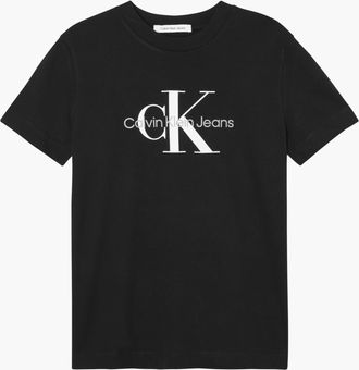 Calvin Klein Jeans Damen Core Monologo Regular Tee J20j219142 Kurzarm T-Shirts, Schwarz (Ck Black), XS EU