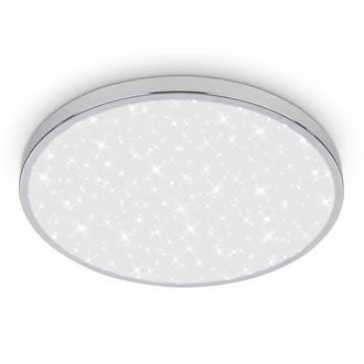 Briloner Plafonnier LED salle de bain avec lumi&egrave;re indirecte, IP44 protection contre les &eacute;claboussures, couleur de lumi&egrave;re blanche chaude, plafonnier led cuisi