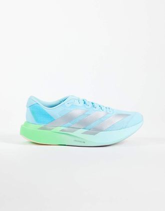 adidas adidas Running Adizero EVO SL Sneaker in T&uuml;rkisblau und gr&uuml;nem Farbverlauf