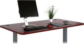 Mendler Tischplatte HWC-D40 f&uuml;r Schreibtische, Schreibtischplatte, 160x80cm MVG-Zertifiziert - Kirsch