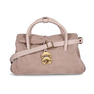 Zanellato Femme, Sacs, Beige, Taille: ONE Size Sac &agrave; main en cuir souple avec poign&eacute;e sup&eacute;rieure