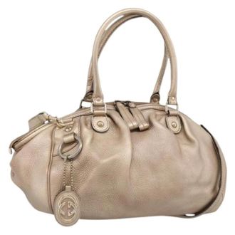 Gucci Sac &agrave; main vintage doccasion - Femme - Pre-owned - Beige - Taille: ONE Size