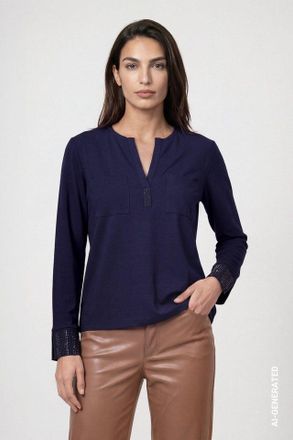 Monari Langarmshirt Bluse