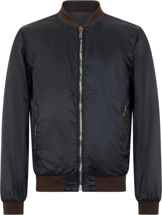 Moorer Homme, Vestes, Bleu, Taille: XL Compiano Bomber Jacket