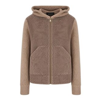 Fabiana Filippi Veste matelass&eacute;e en laine- soie et cachemire - Femme - Sweatshirts et sweats &agrave; capuche - Beige - Taille: 36 FR