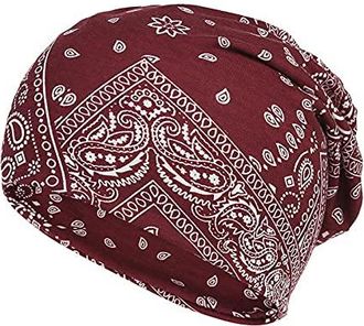 Generic Ensemble chapeau et bavoir &agrave; trois usages pour homme et femme - Casquettes de baseball en noix de cajou, Rouge, Taille unique