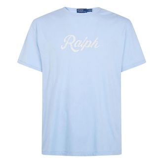 Polo Ralph Lauren Homme, Tops, Bleu, Taille: L T-Shirt Imprim&eacute; Classique