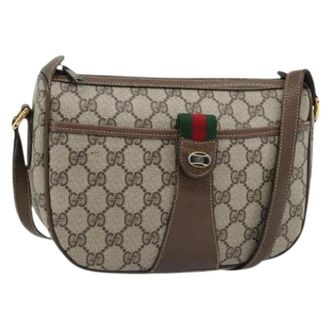 Gucci Sac bandouli&egrave;re vintage GG Canvas Pre-owned - Femme - Pre-owned - Brun - Taille: ONE Size
