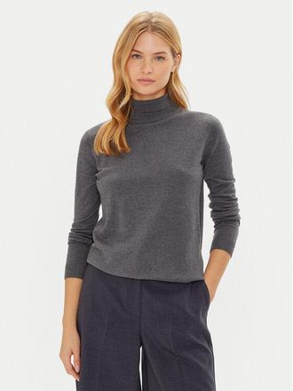 Max Mara Rollkragenpullover Kiku 2425366022 Grau Regular Fit