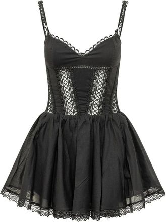 Charo Ruiz Ibiza Femme, Robes, Noir, Taille: 40 FR Robe Courte Gardenia