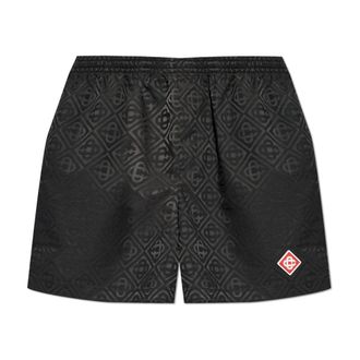 Casablanca Homme, Maillots de bain, Noir, Taille: L Monogram Swim Shorts