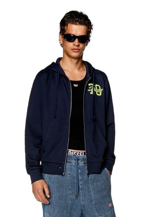 Diesel S-Ginn-Hood-Zip-K9 F_Sweatshirt_Blau_XS