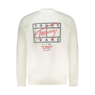 Tommy Hilfiger Logo-Print Cotton Sweatshirt - White