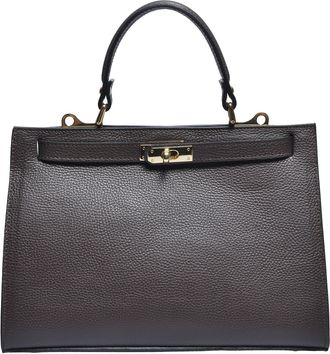Roberta M Zweifarbig Rindsledertasche