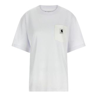 sacai Baumwoll-Jersey-T-Shirt - - Tops - Damen - Wei&szlig; - M