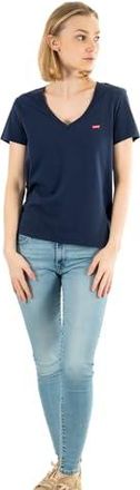 Levi's Perfect V-Neck T-Shirt Femme, Naval Academy, XS