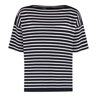 Roberto Collina Gestricktes T-Shirt - - Tops - Damen - Blau - M
