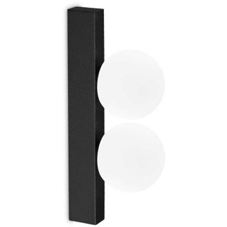 Ideal Lux Ideal Lux PING PONG Applique 2 Lumi&egrave;res Noir 500Lm 3000K
