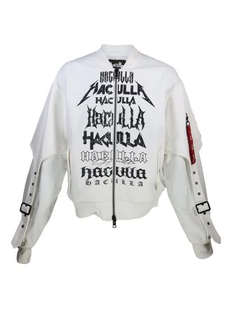 Haculla Bomberjacke mit grafischem Print - Weiß