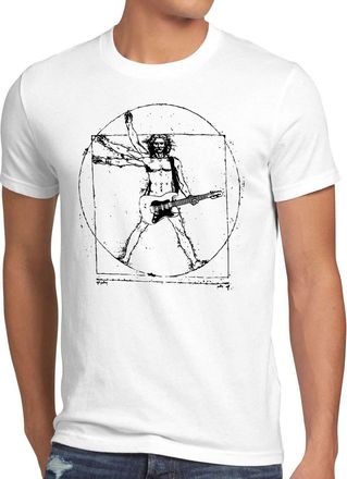 style3 Vinci Rock Herren T-Shirt Musik Festival, Gr&ouml;&szlig;e:3XL, Farbe:Wei&szlig;