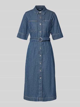 Tommy Hilfiger Fit and Flare Jeanskleid aus reiner Baumwolle