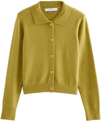 Next Strickjacke Superweiche Strickjacke mit Hemdkragen (1-tlg)