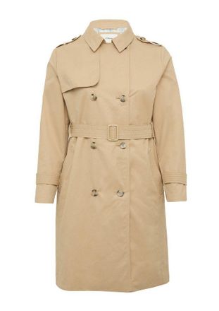 s.Oliver Trenchcoat Outdoor-Mantel Trenchcoat mit Streifen-Futter