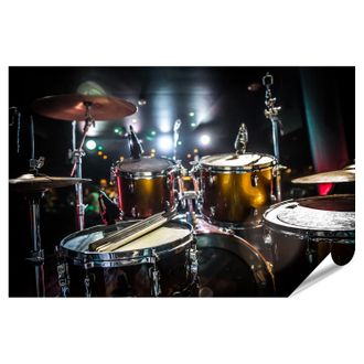 Islandburner Prime Bild Poster Schlagzeug Konzert Sticks B&uuml;hne Lichter Musikaufnahme Premium Bilder Fotodruck