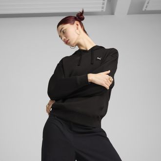 Puma Hoodie confort ESS ELEVATED Femme, V&ecirc;tements, Noir, S