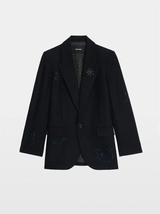 Zadig&Voltaire Femme, Vestes, Bleu, Taille: 38 FR Vival Blazer