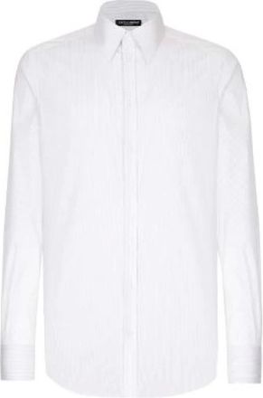 Dolce & Gabbana Homme, Chemises, Blanc, Taille: 2XL Chemise Blanche Classique avec Fermeture &agrave; Boutons