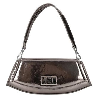 Ermanno Scervino Gl&auml;nzende Kunstleder-Tasche - - Bags - Damen - Grau - ONE SIZE