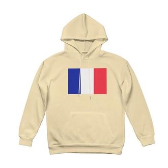 Generic Sweatshirts &Agrave; Capuche Femmes Doublure Polaire Imprim&eacute; Graphique France Drapeau Pull Hoodie Hauts Streetwear Vintage Pull De D&eacute;tente Athleisure du XS A