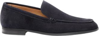 A.Testoni Homme, Chaussures, Bleu, Taille: 42 1/2 EU Mocassins en daim