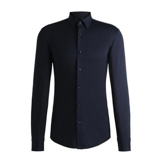 HUGO BOSS Homme, Chemises, Bleu, Taille: 4XL Chemise Bleu Fonc&eacute;
