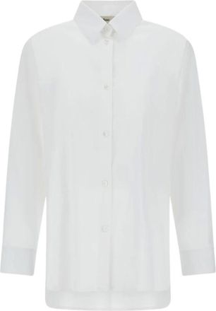 Herno Femme, Blouses et Chemises, Blanc, Taille: 40 FR Chemise Smart en Popeline de Coton