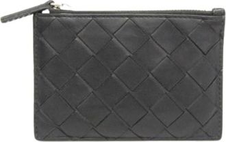 Bottega Veneta unisex, Pre-owned, Noir, Taille: ONE Size Portefeuille en cuir Pre-owned