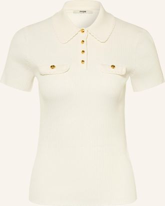 Maje Strick-Poloshirt weiss