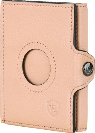 Von Heesen Airtag Slim Wallet mit XXL M&uuml;nzfach & RFID-Schutz - Airtag Portmonee Herren klein aus echtem Leder - Mini Geldb&ouml;rse - Kreditkartenetui Kartenetui - Po