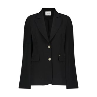 Gaud&igrave; Femme, Vestes, Noir, Taille: 36 FR Blazer noir extensible avec col &agrave; revers