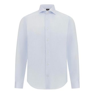 Boggi Milano Homme, Chemises, Bleu, Taille: 2XL Chemise en coton &agrave; carreaux coupe slim