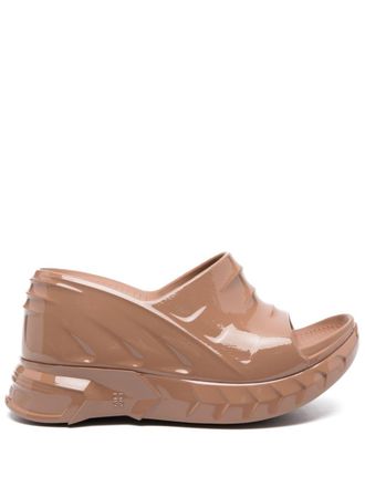 Givenchy sandales compens&eacute;es Marshmallow 100 mm - Marron