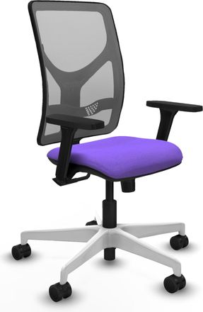 Piqueras y Crespo Schreibtischstuhl aus Netzstoff mit 3D-Armlehnen, h&ouml;henverstellbare Lendenwirbelst&uuml;tze. Ausgestattet mit 3 Positionen und Schneideschaum. Mit Rollen v