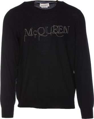 Alexander McQueen Rundhalspullover - Schwarz