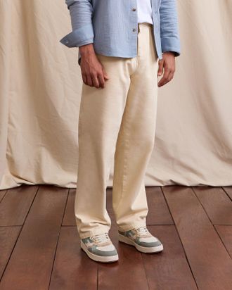 Faguo Pantalon chino &eacute;cru