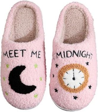 Generic Pantoufles pour homme et femme - En mousse &agrave; m&eacute;moire de forme - Doubl&eacute;es en peluche - Doubl&eacute;es - En coton - L&eacute;g&egrave;res et chaudes, Rose, 43 EU