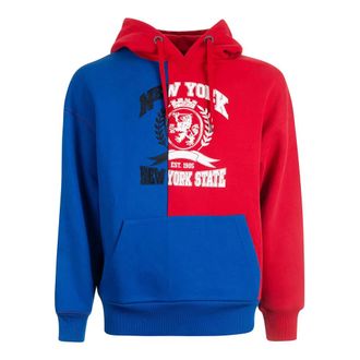 Tommy Hilfiger Surf the Web Red Crest Hoodie - - Sweatshirts & Hoodies - Herren - Mehrfarbig - S